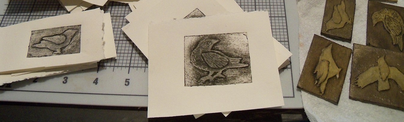 Printmaking - White Line Woodblock Printing by Sandy Webster